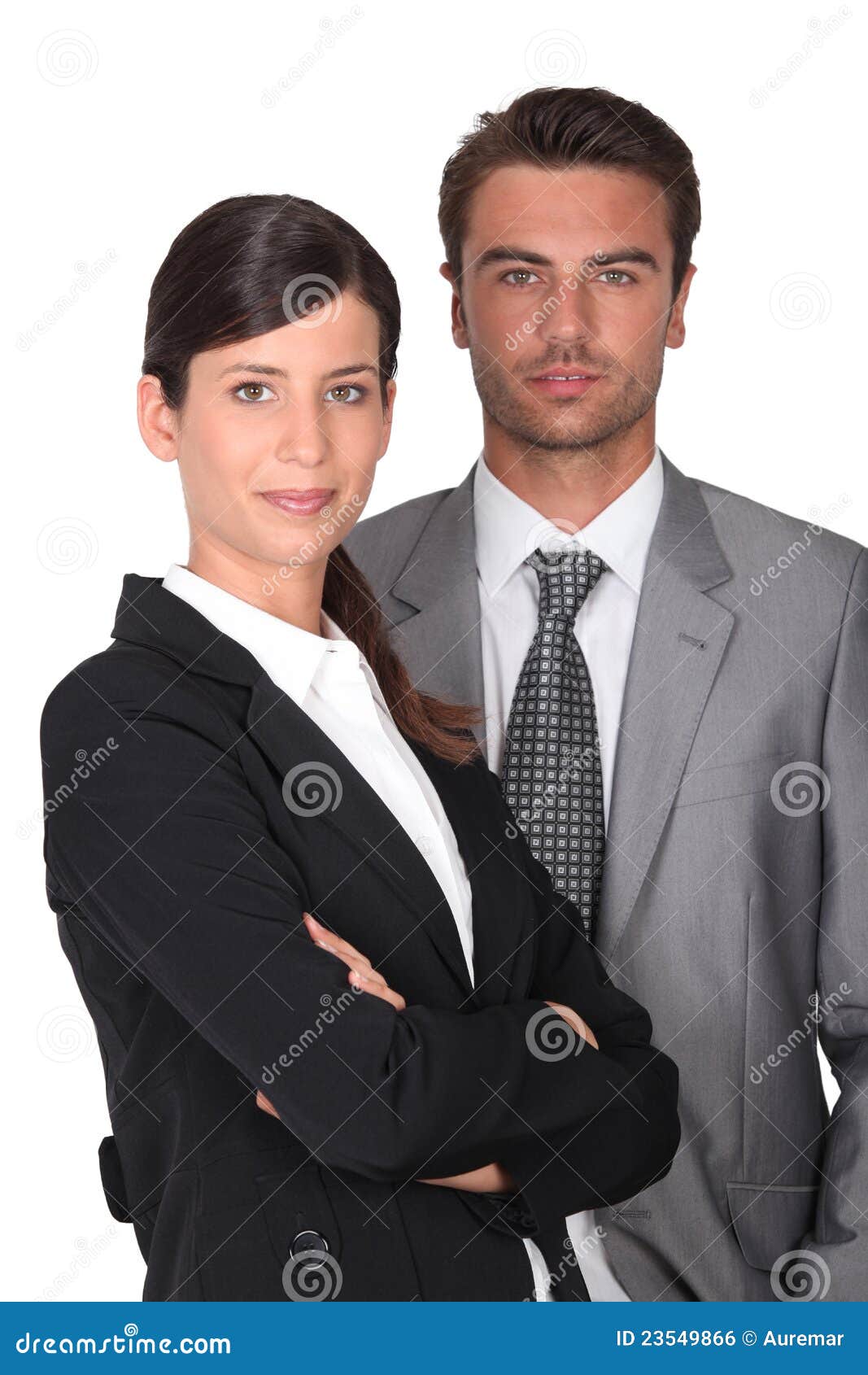 Portrait of two executives stock photo. Image of crossed - 23549866