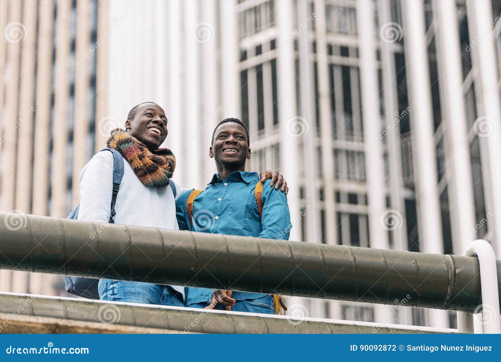 Portrait of two friends. stock photo. Image of handsome - 90092872