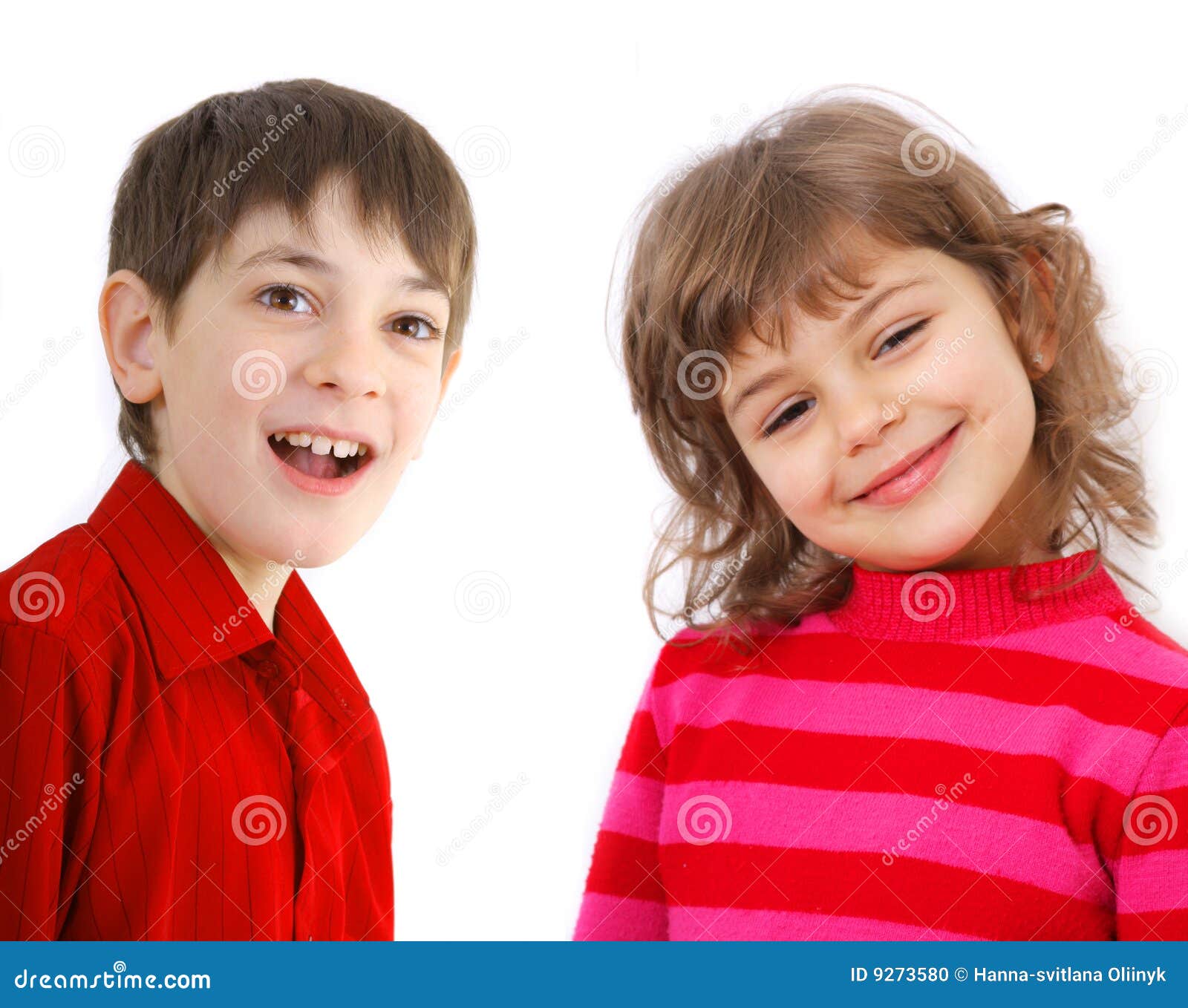 Portrait of two kids stock photo. Image of female, brother - 9273580