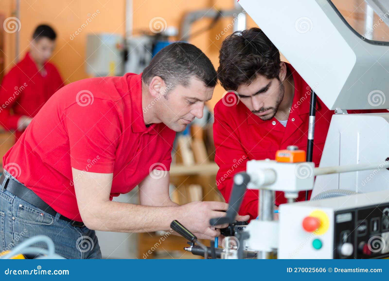 Portrait Two Male Maintenance Worker Stock Photo - Image of engineer ...