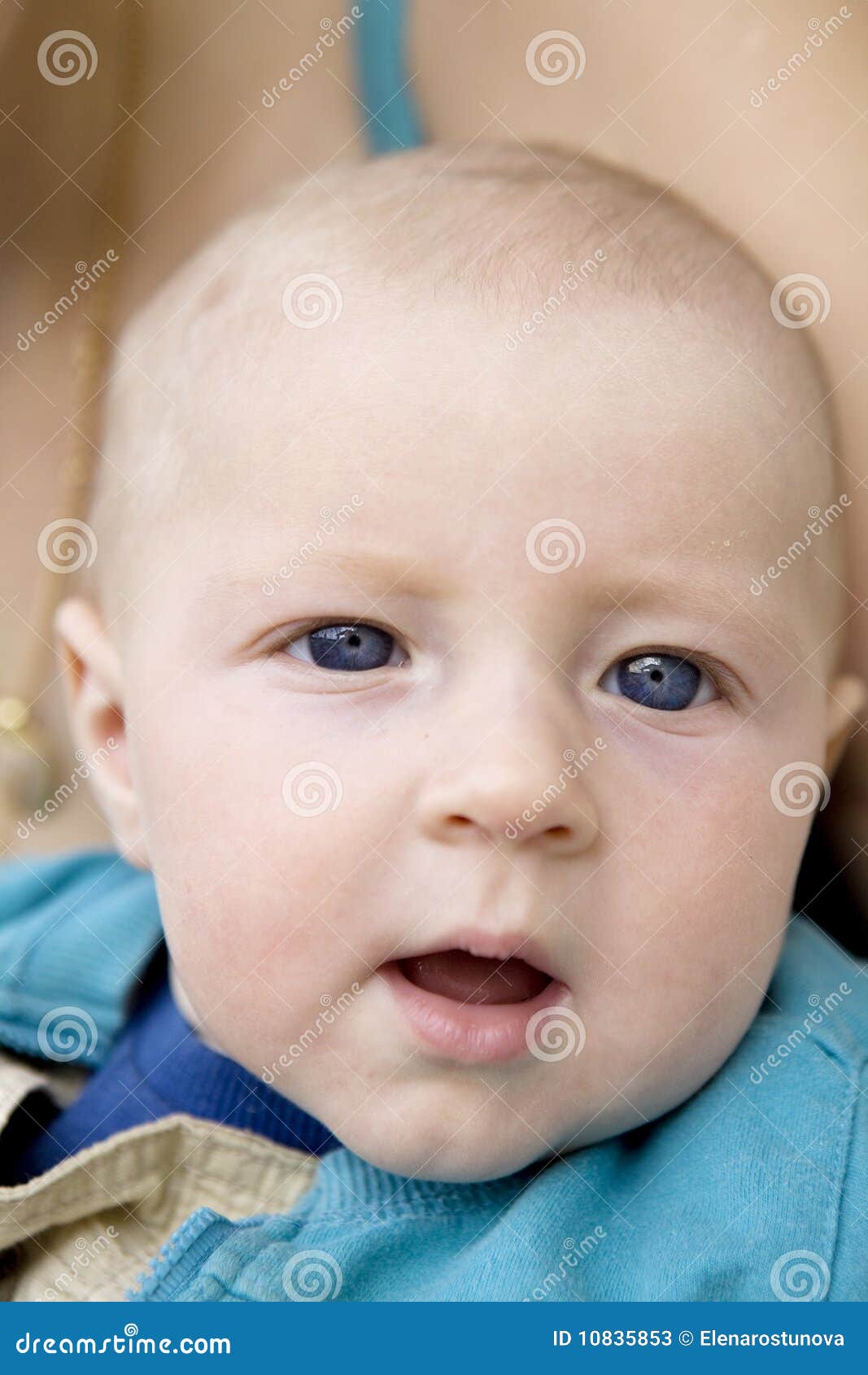 Portrait Two Month Old Serious Baby Stock Image - Image of education ...