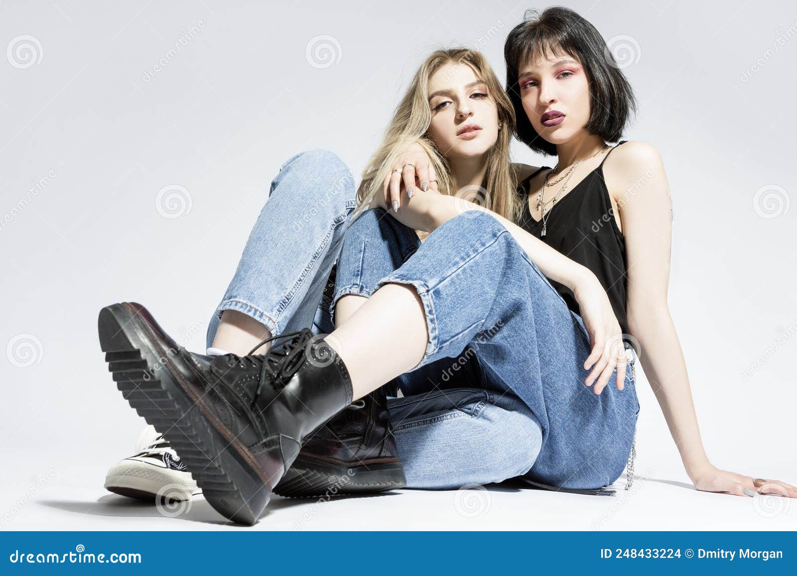Lifestyle Ideas Portrait Of Two Relaxed Caucasian Lesbians Resting