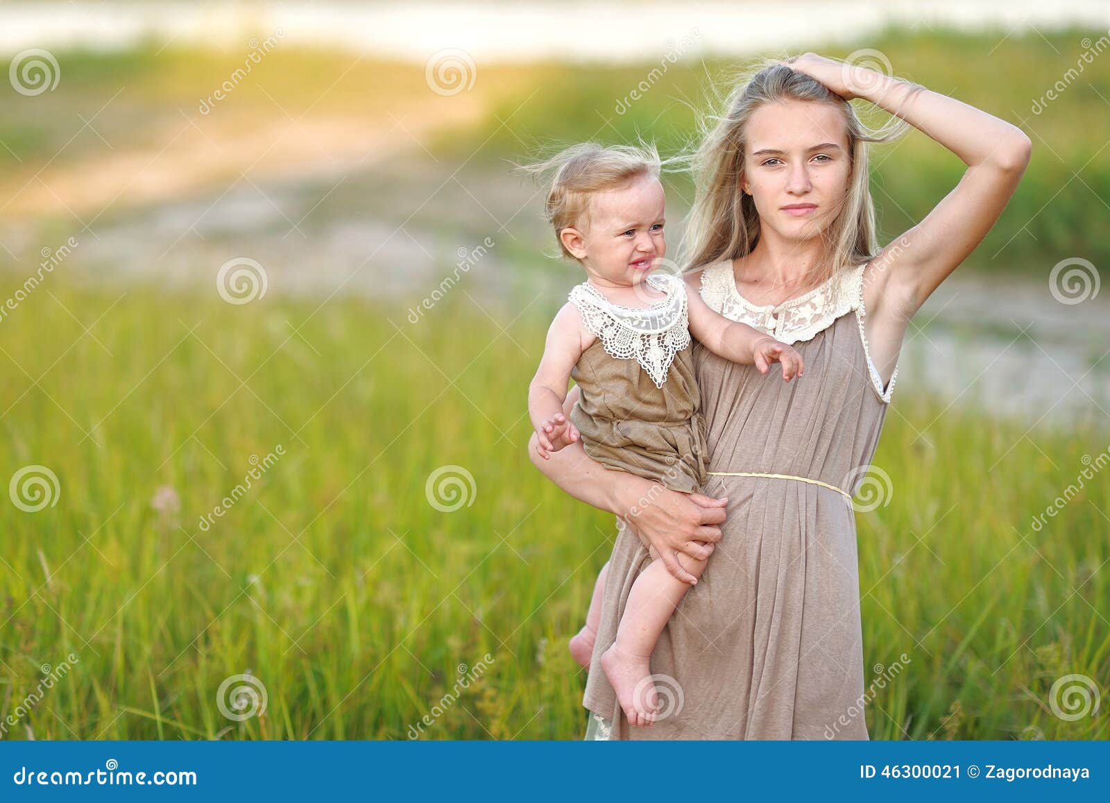 Portrait of two sisters stock image. Image of family - 46300021