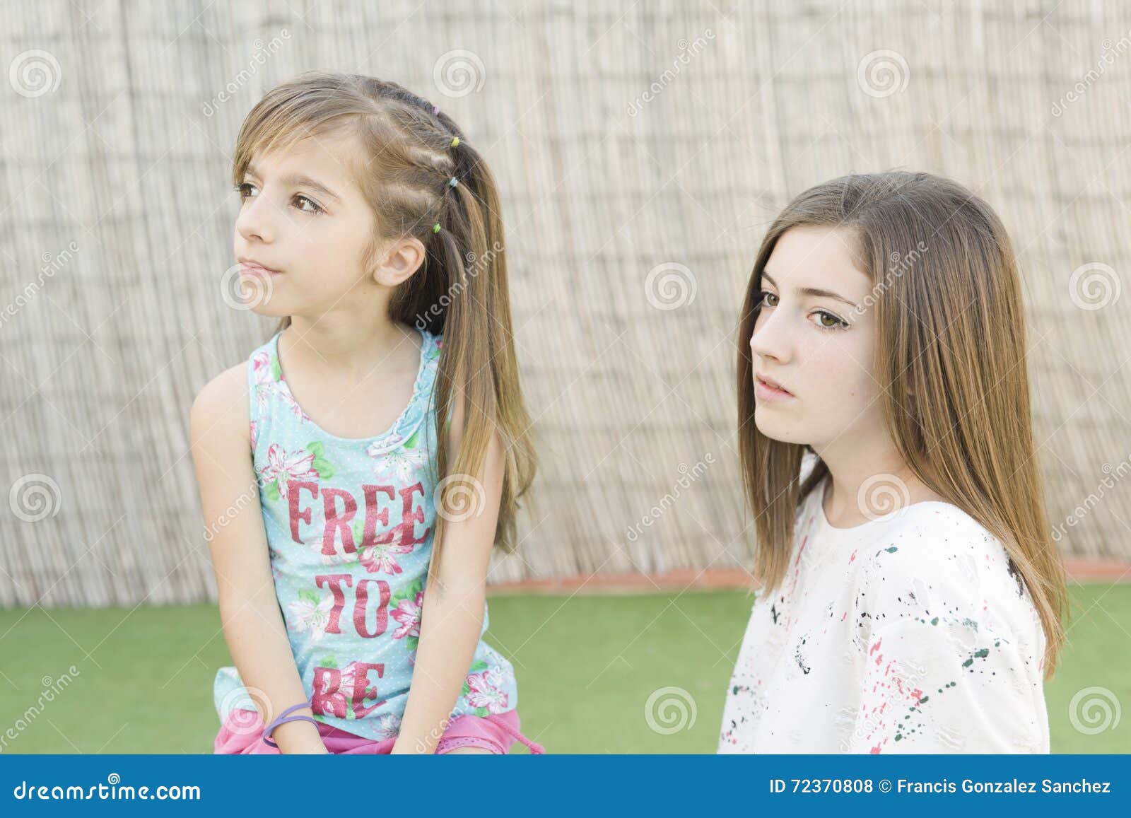 Portrait of two sisters stock photo. Image of sisters - 72370808
