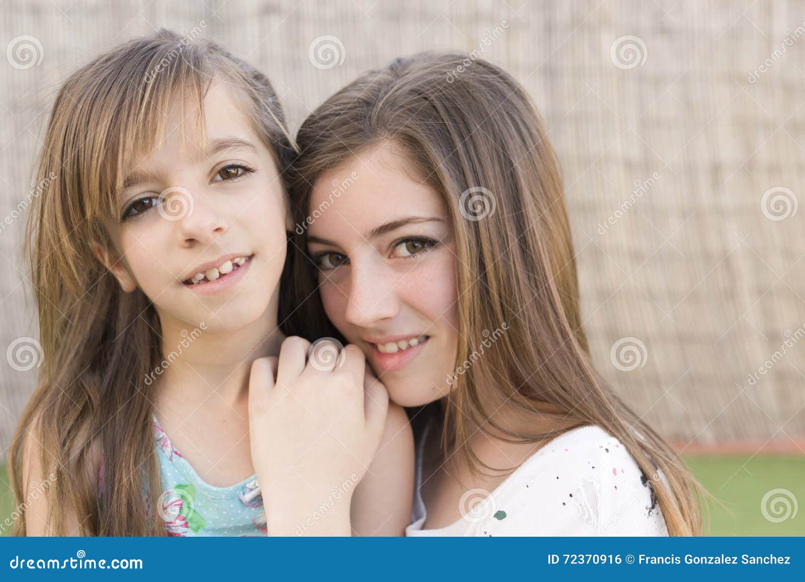 Portrait of two sisters stock photo. Image of sisters - 72370916