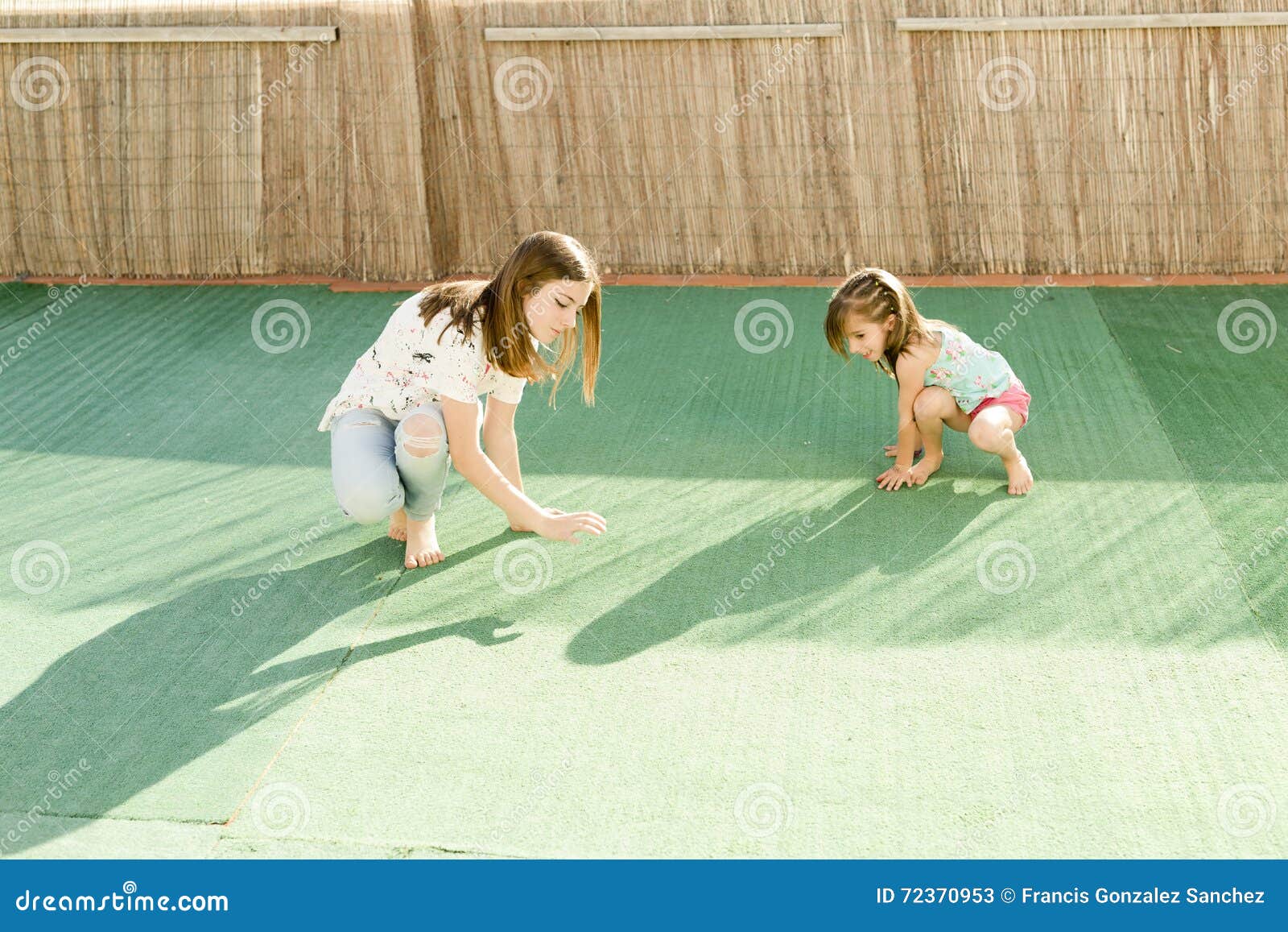 Portrait of two sisters stock image. Image of people - 72370953