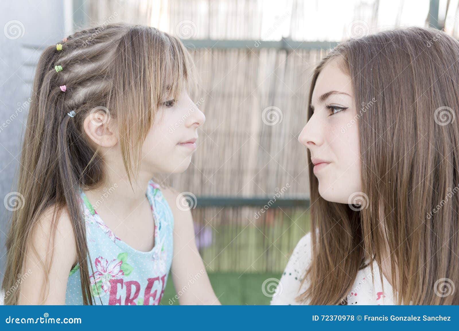 Portrait of two sisters stock photo. Image of sisters - 72370978