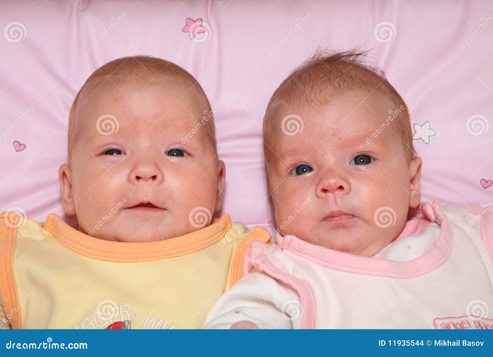 Portrait of Two Twin Sister Stock Photo - Image of people, eyes: 11935544