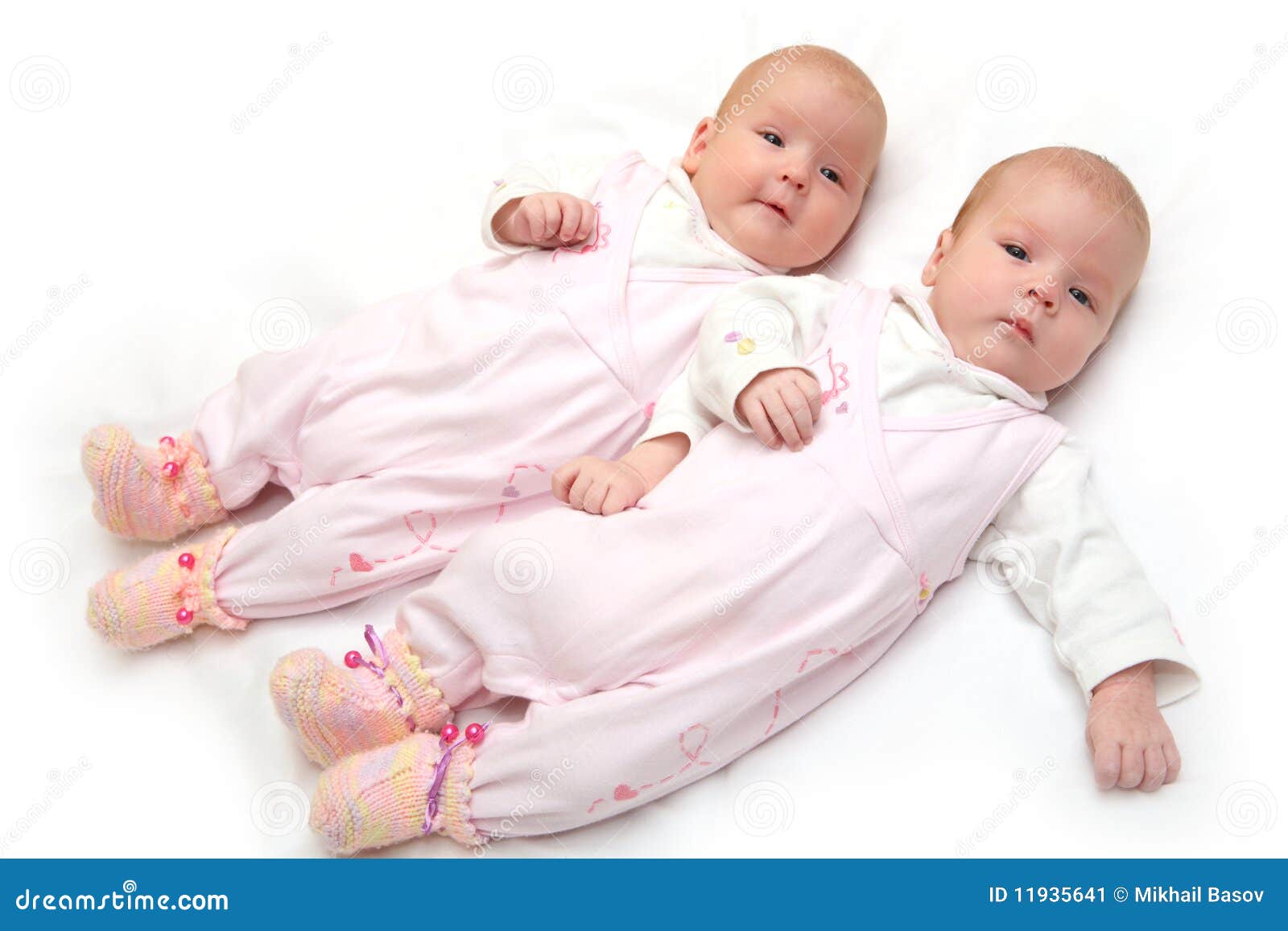 Portrait of Two Twin Sister Stock Image - Image of beautiful, cute ...