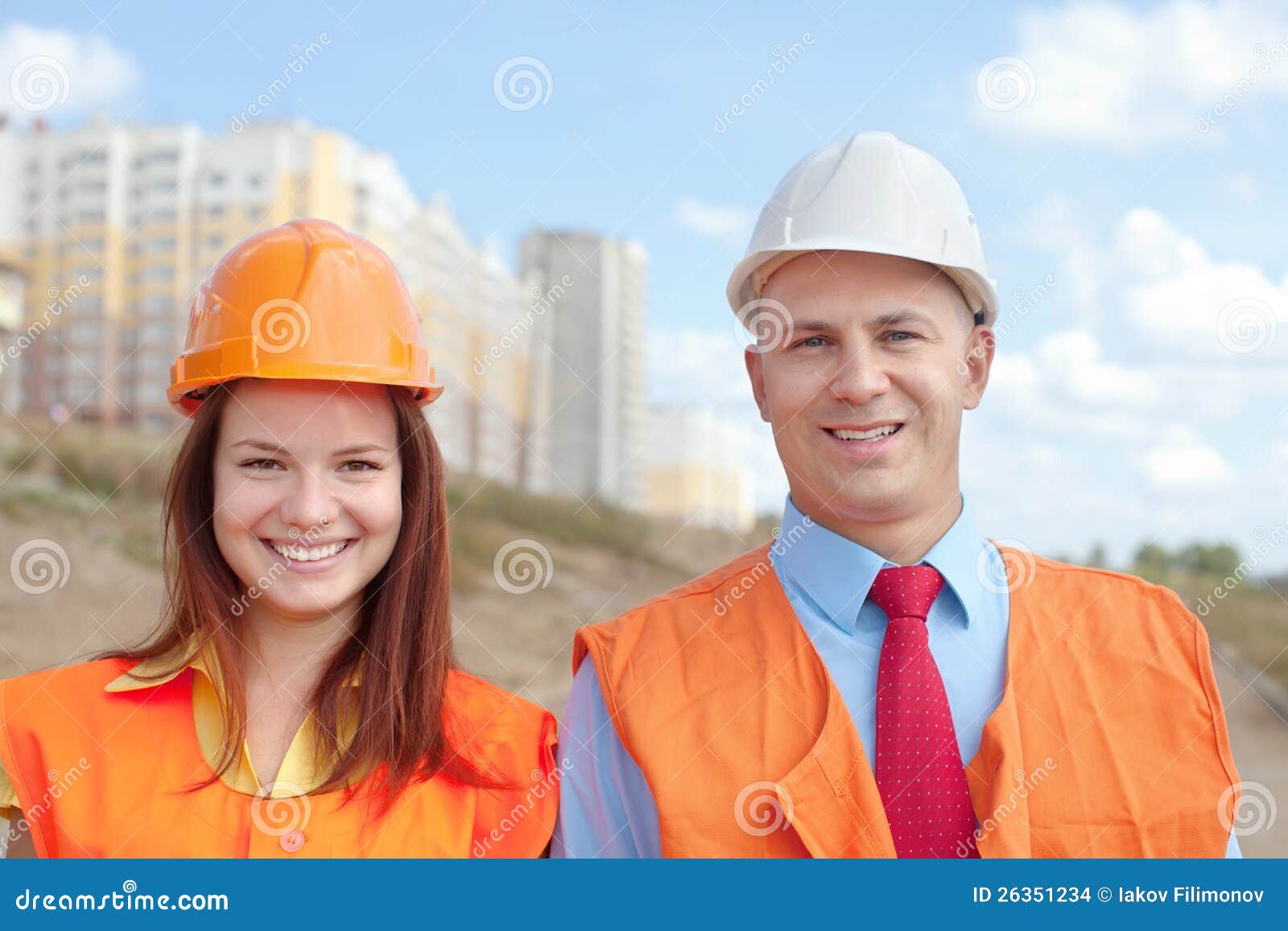Portrait of Two White-collar Workers Stock Photo - Image of expertise ...