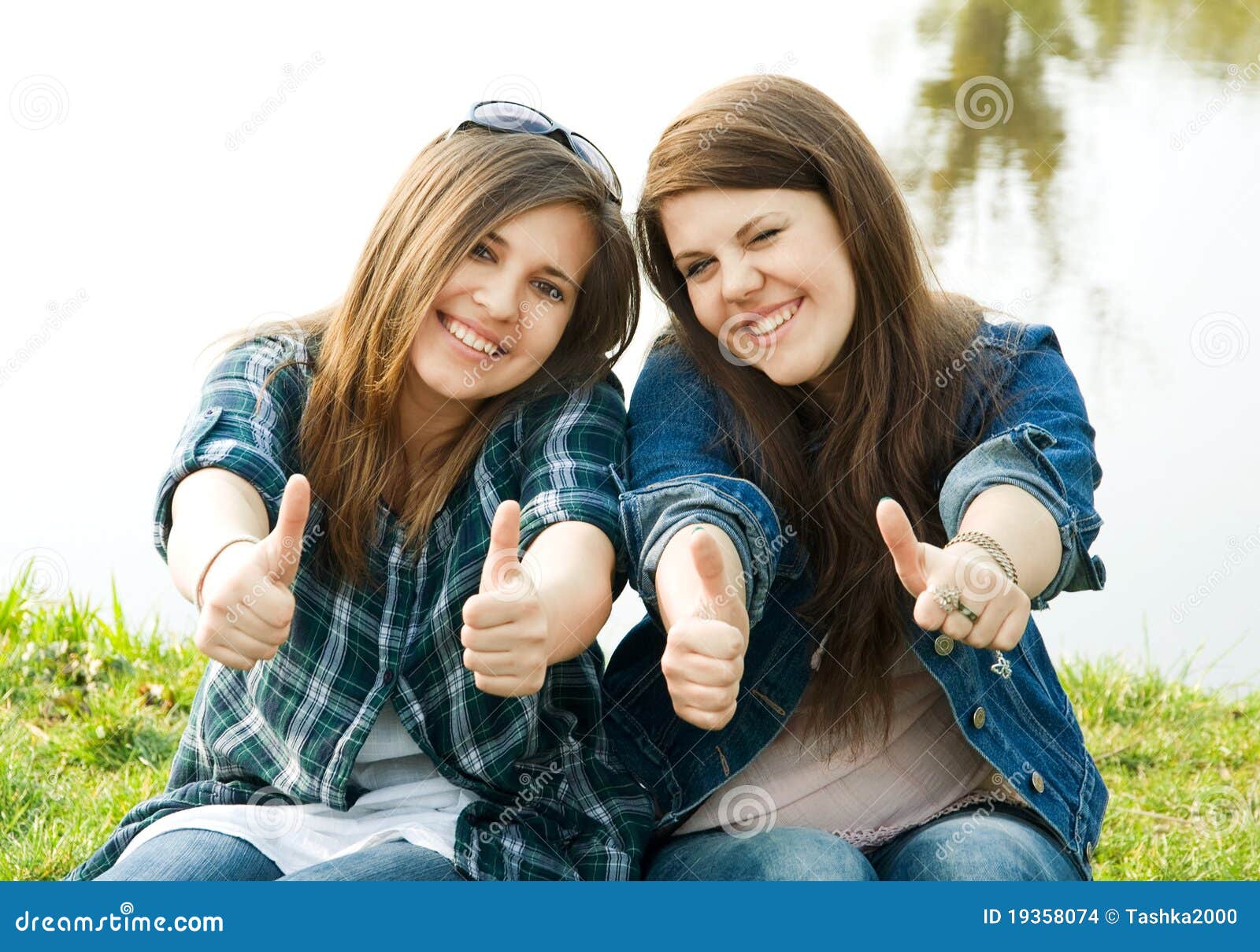Portrait of Two Young Teenagers Stock Photo - Image of happy, laughing ...