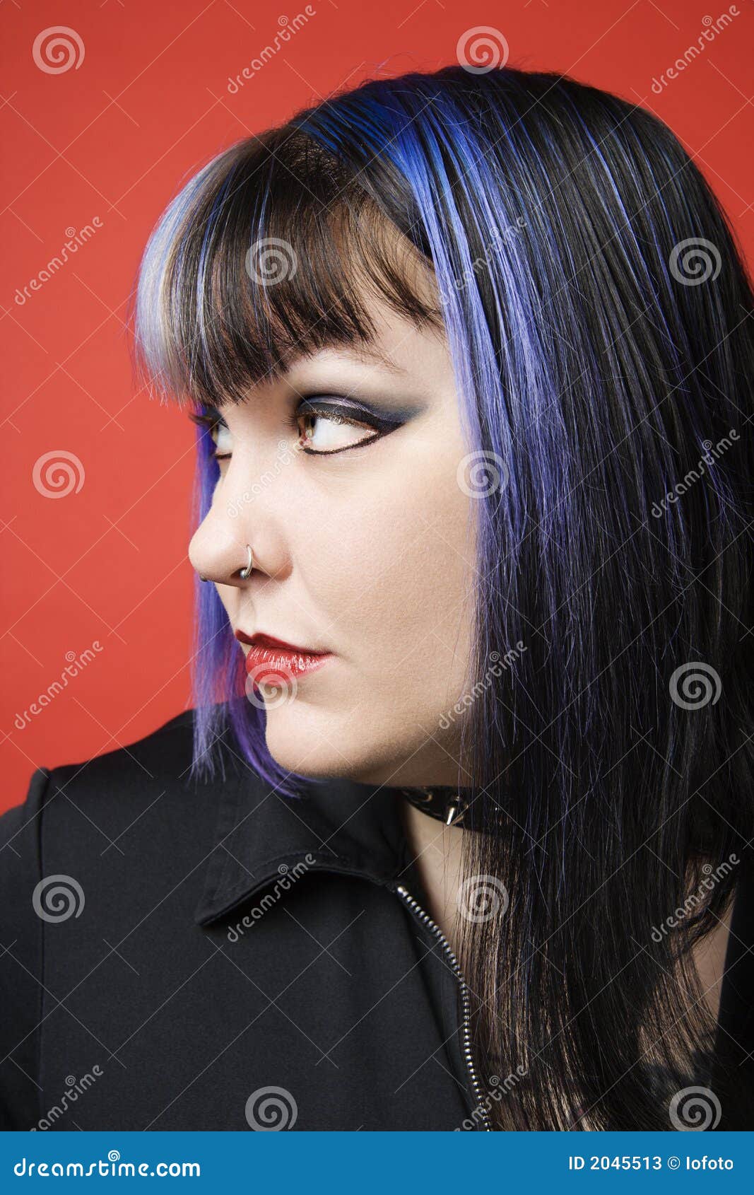Portrait of unique woman. stock image. Image of individual - 2045513