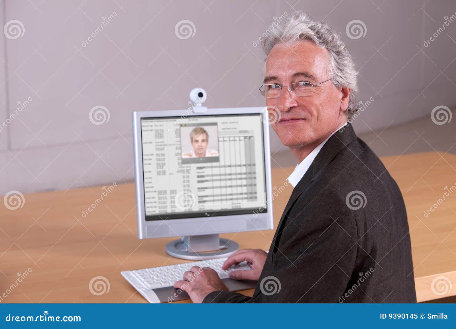 Portrait of University Lecturer Stock Image - Image of email, school ...