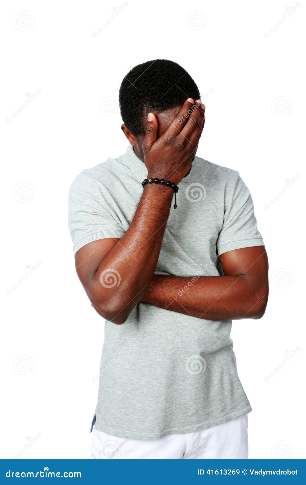 Portrait of a Upset African Man Stock Image - Image of black, african ...