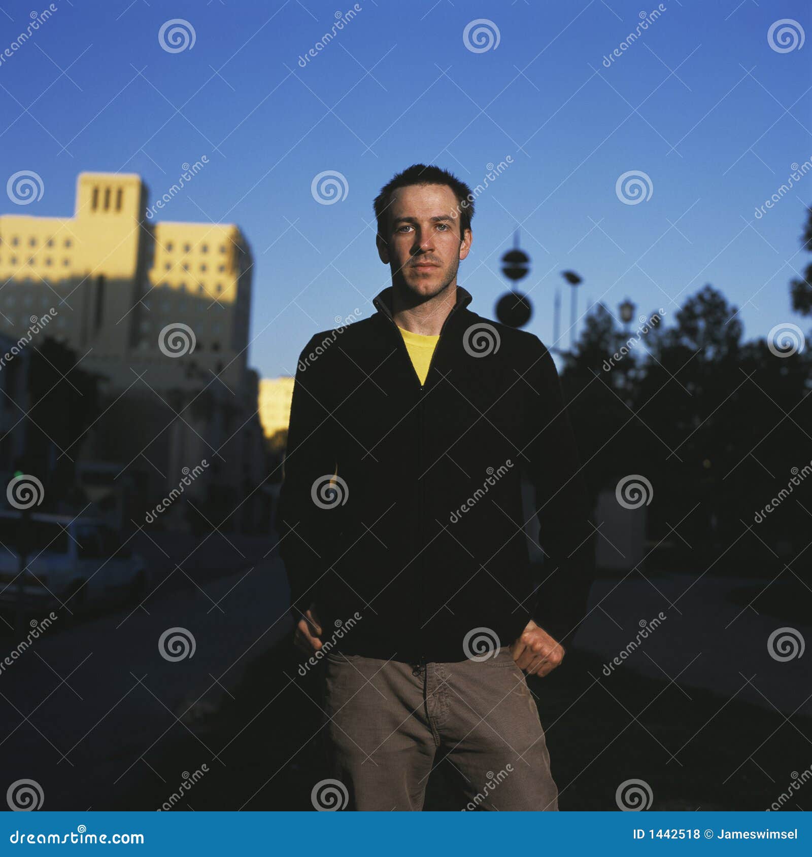 Portrait of an Urban Man stock photo. Image of cocky, confidence - 1442518