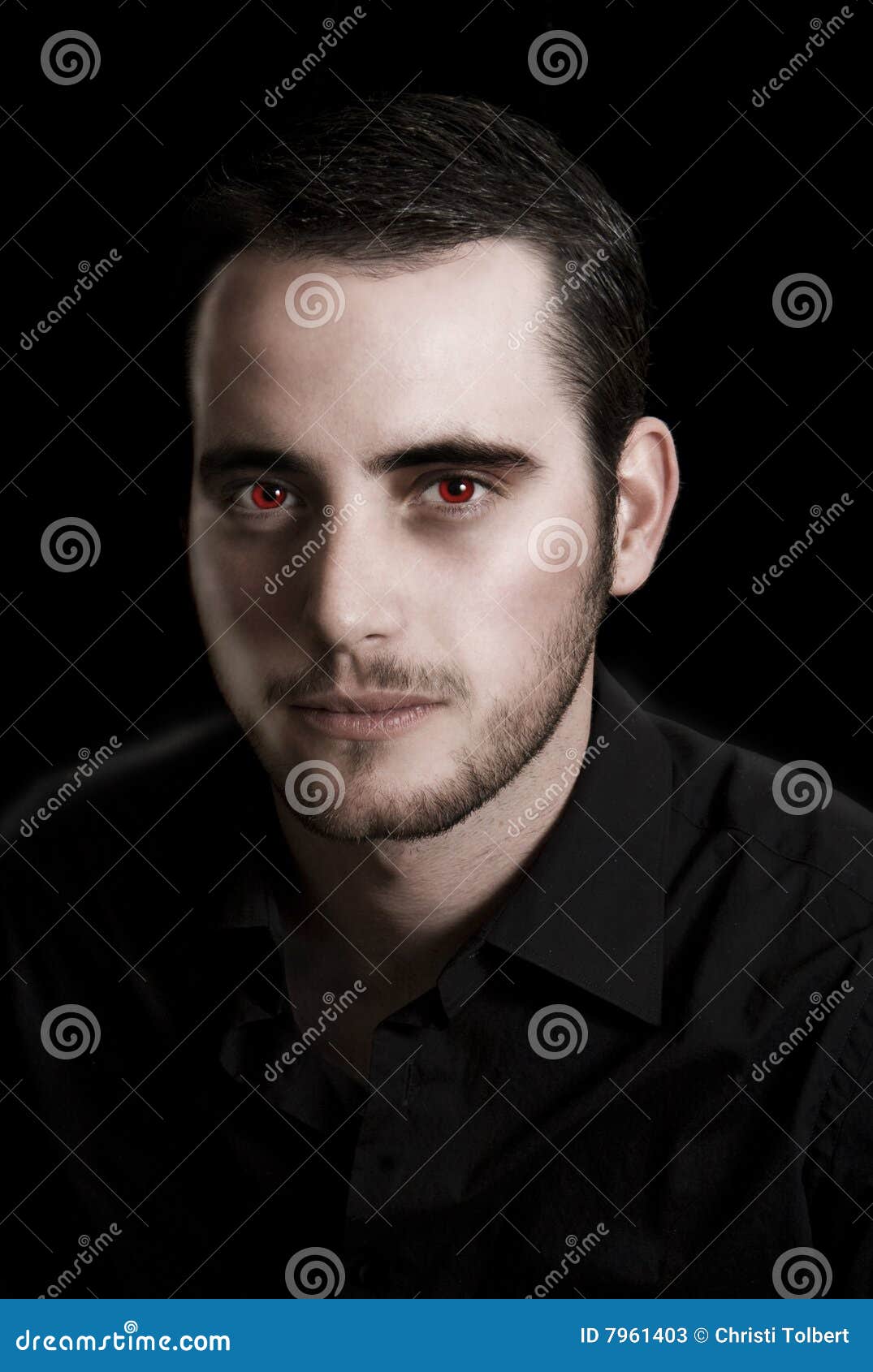 Portrait of a vampire stock image. Image of frowning, fear - 7961403