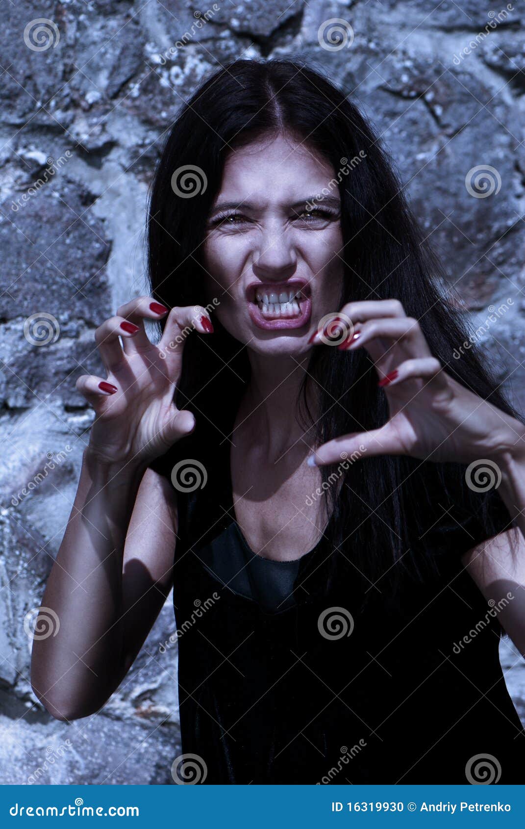 Portrait Vampire at a Moonlight Stock Photo - Image of nightmare ...