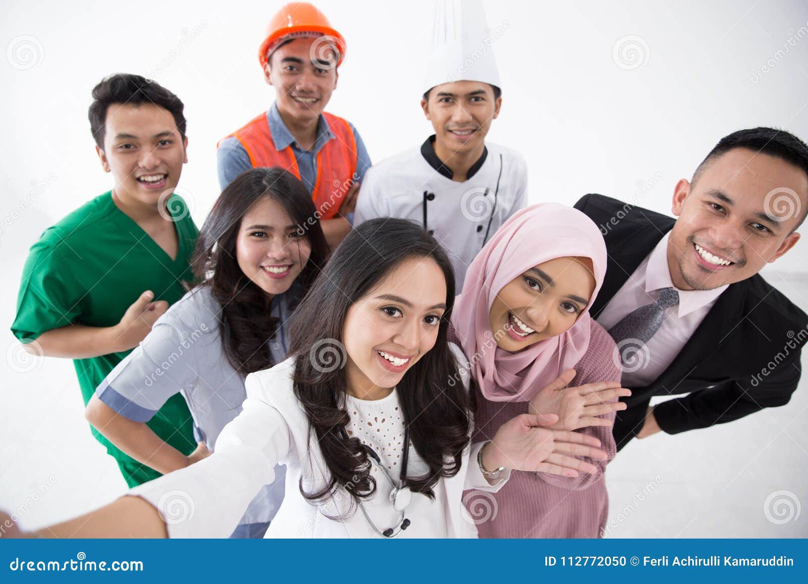 Portrait of Various Professions Stock Photo - Image of gathering ...