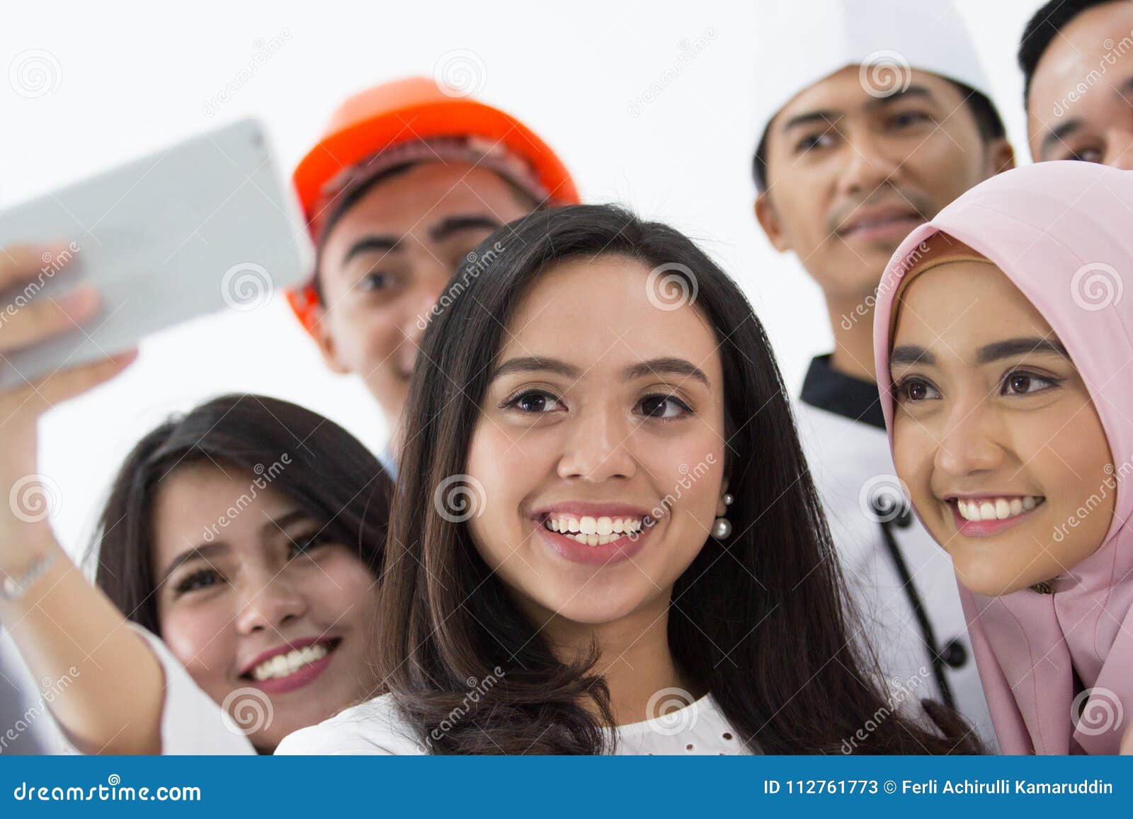 Portrait of Various Professions Selfie Stock Image - Image of nice ...