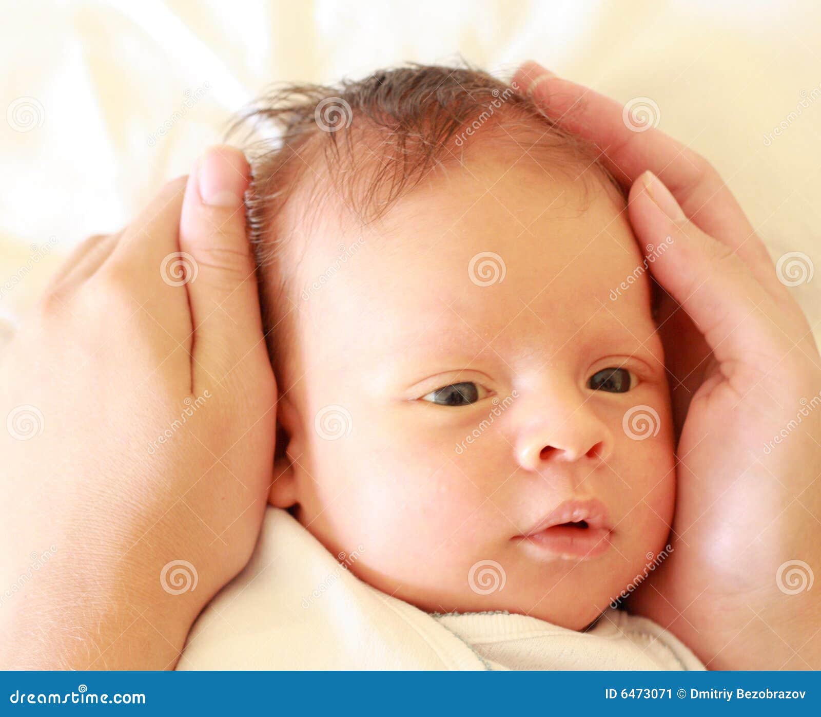 Portrait of very small kid stock image. Image of blue - 6473071