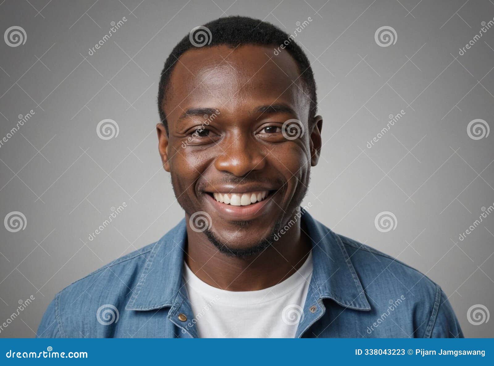 Portrait View of a Regular Happy Smiling Congo Man, Ultra Realistic ...