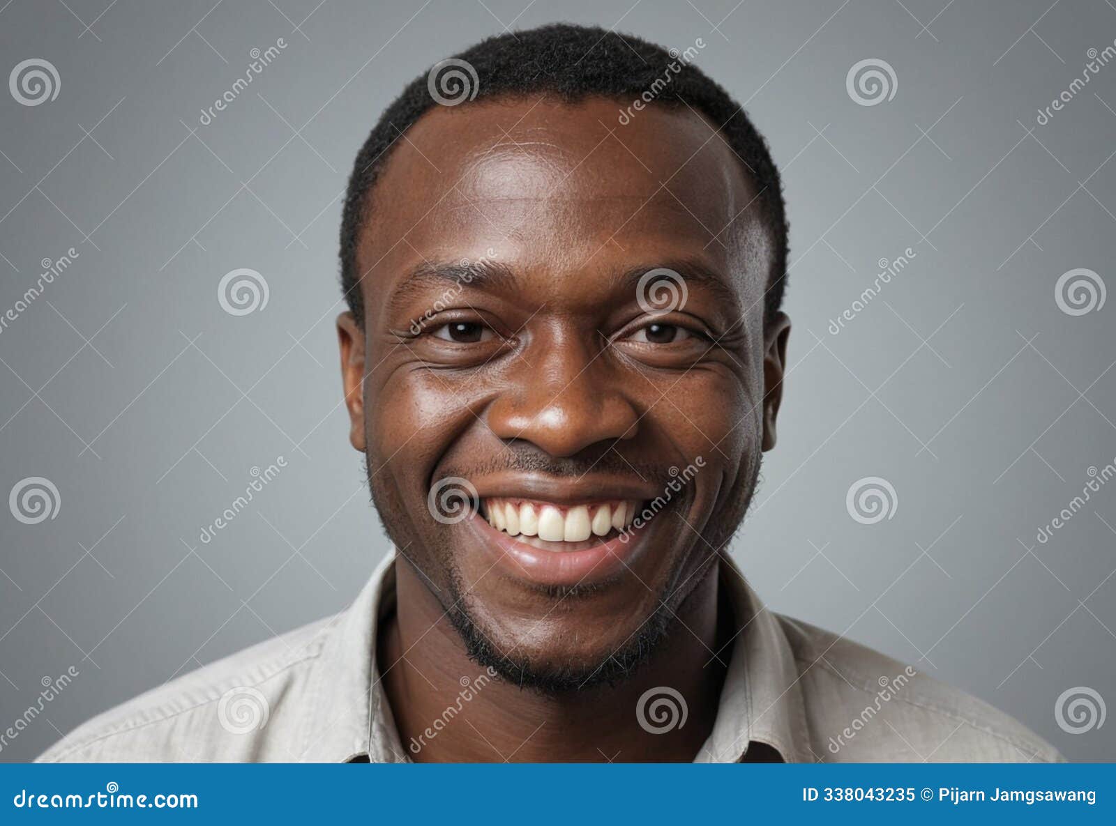 Portrait View of a Regular Happy Smiling Congo Man, Ultra Realistic ...