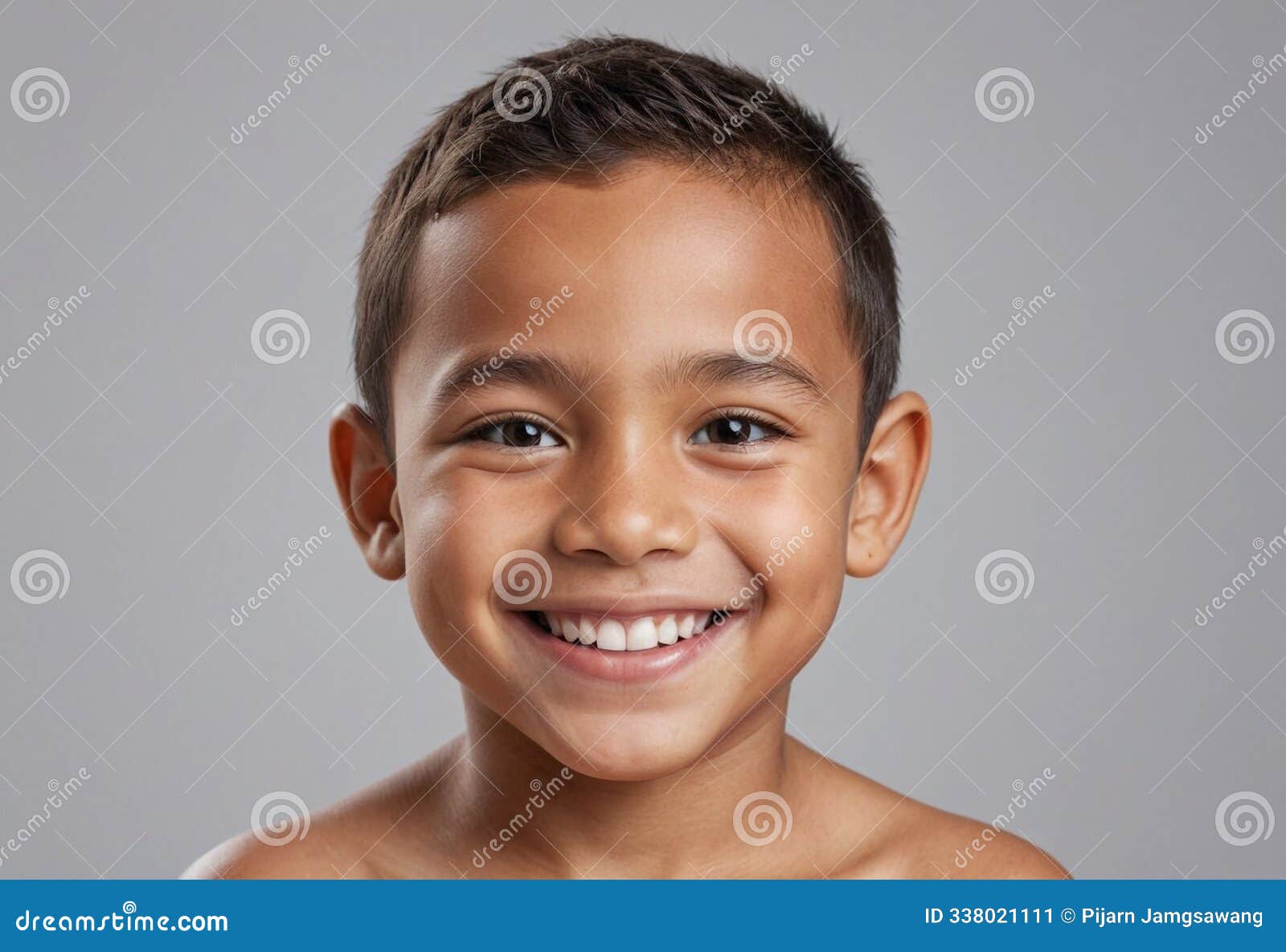 Portrait View of a Regular Happy Smiling Samoa Stock Illustration ...