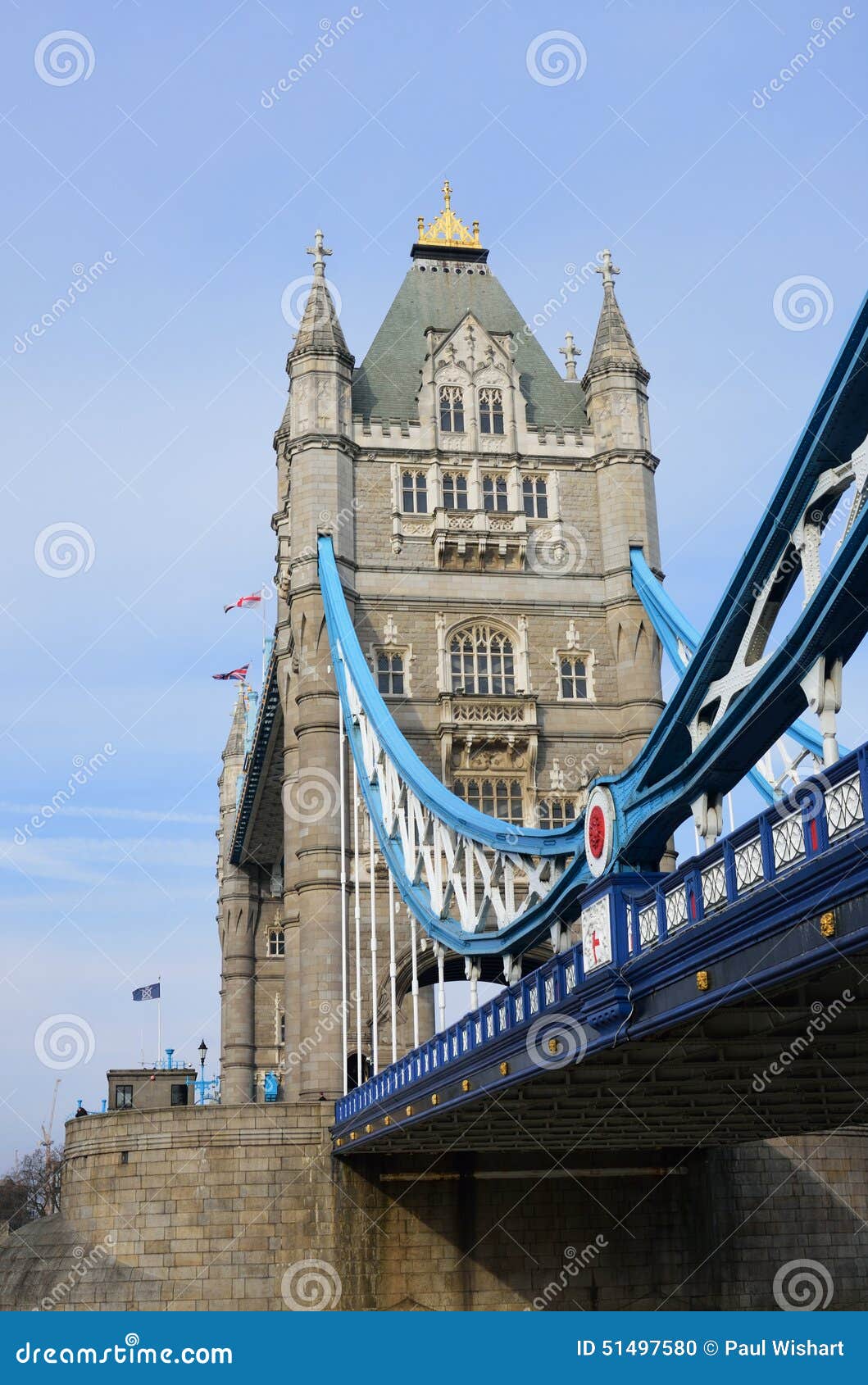 Portrait View of Tower Bridge Stock Photo - Image of city, urban: 51497580