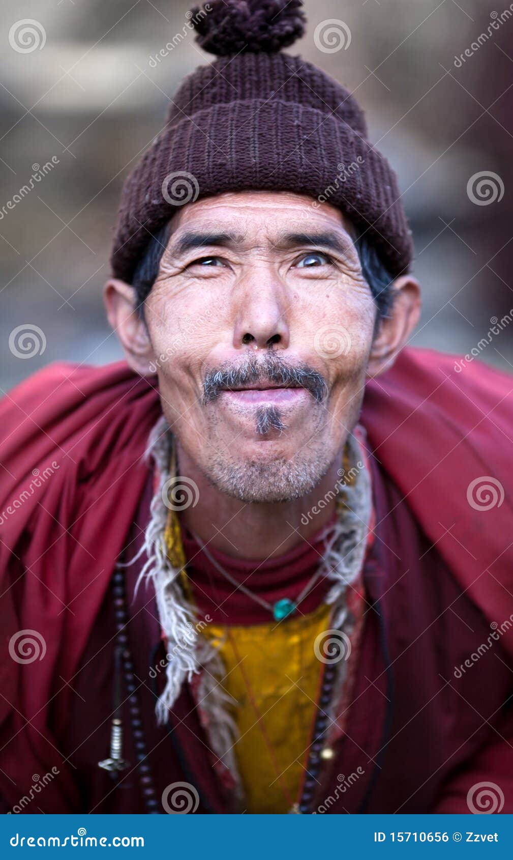 Portrait of Village Buddhist Lama Editorial Photo - Image of portrait ...