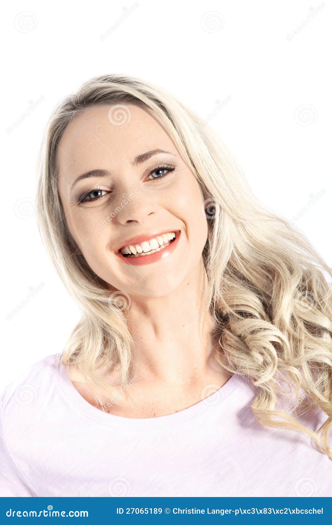 Portrait of a Vivacious Woman Stock Image - Image of blonde, vivacious ...