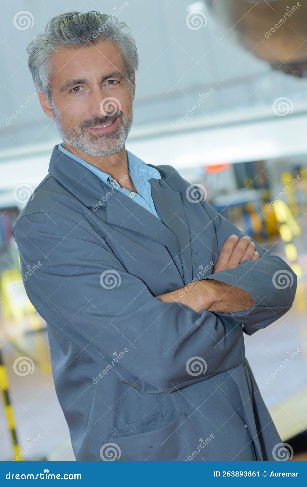 Portrait Vocational Worker Posing Stock Image - Image of vocation ...