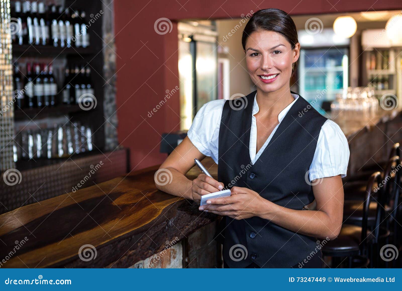 Portrait of Waitress Taking Order in Restaurant Stock Image - Image of ... Portrait of Waitress Taking Order in Restaurant Stock Image - Image of ...