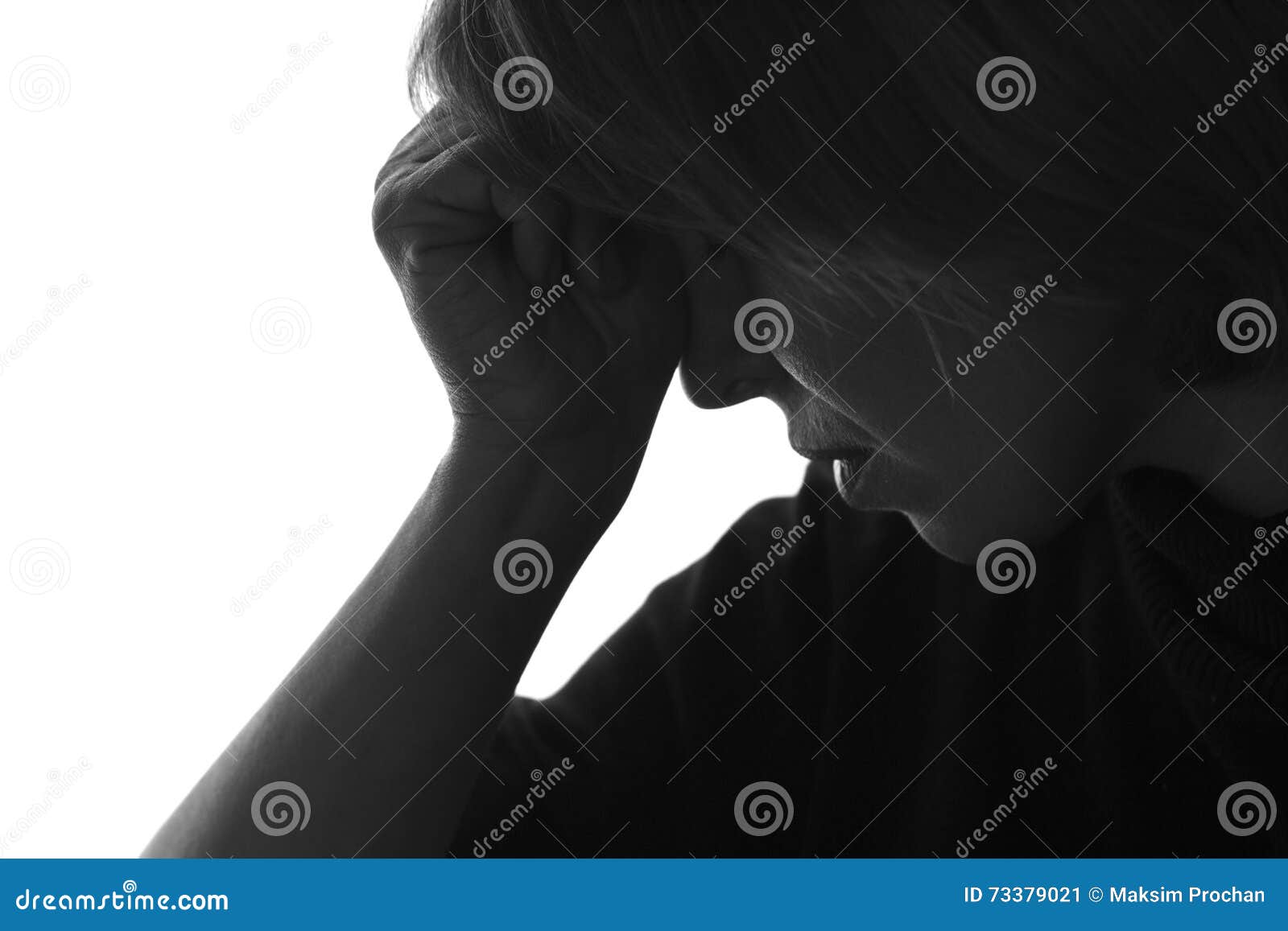 Portrait of Weak and Emotionally Broken Woman Stock Image - Image of ...