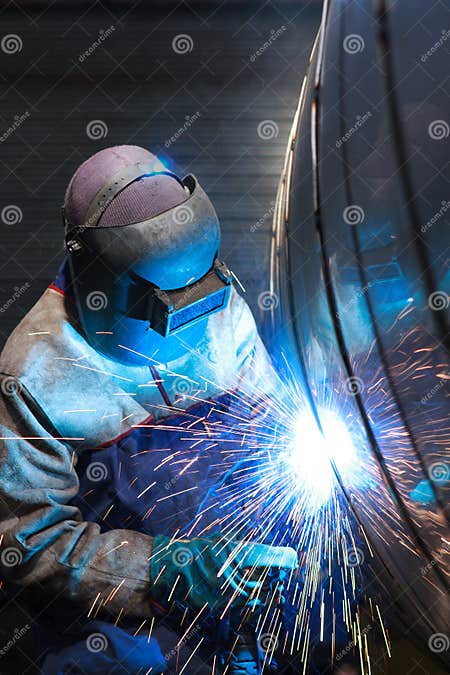 Portrait of a welder stock photo. Image of technical - 16146786