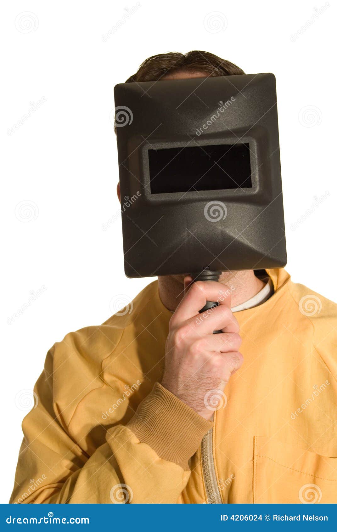 Portrait of a Welder stock photo. Image of male, industrial - 4206024