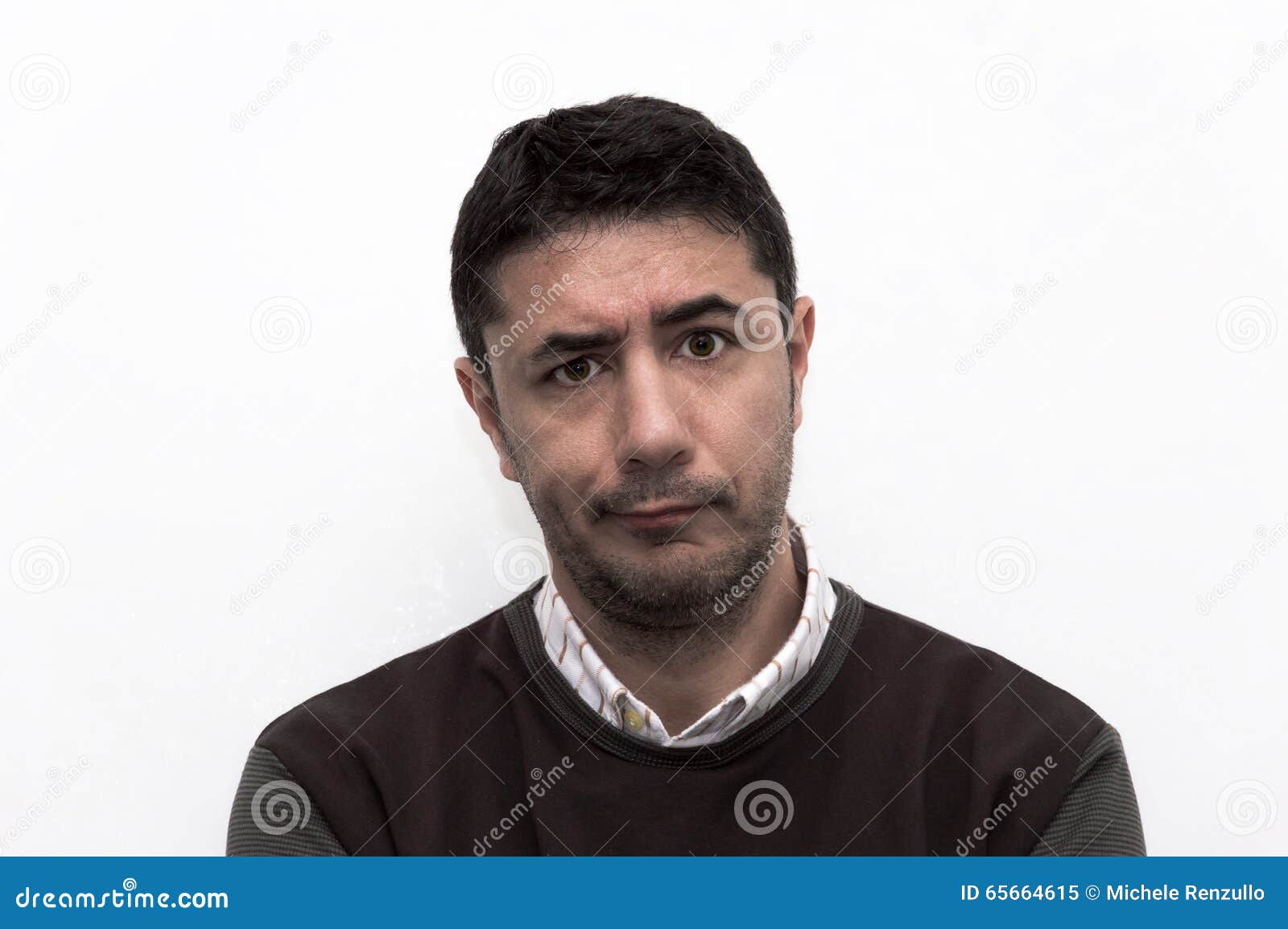 Portrait with White Background Stock Image - Image of head, businessman ...