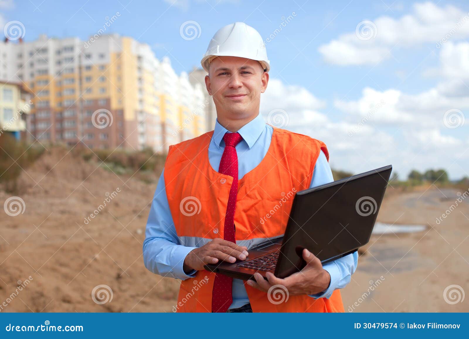 Portrait of White-collar Worker Stock Photo - Image of constructor ...