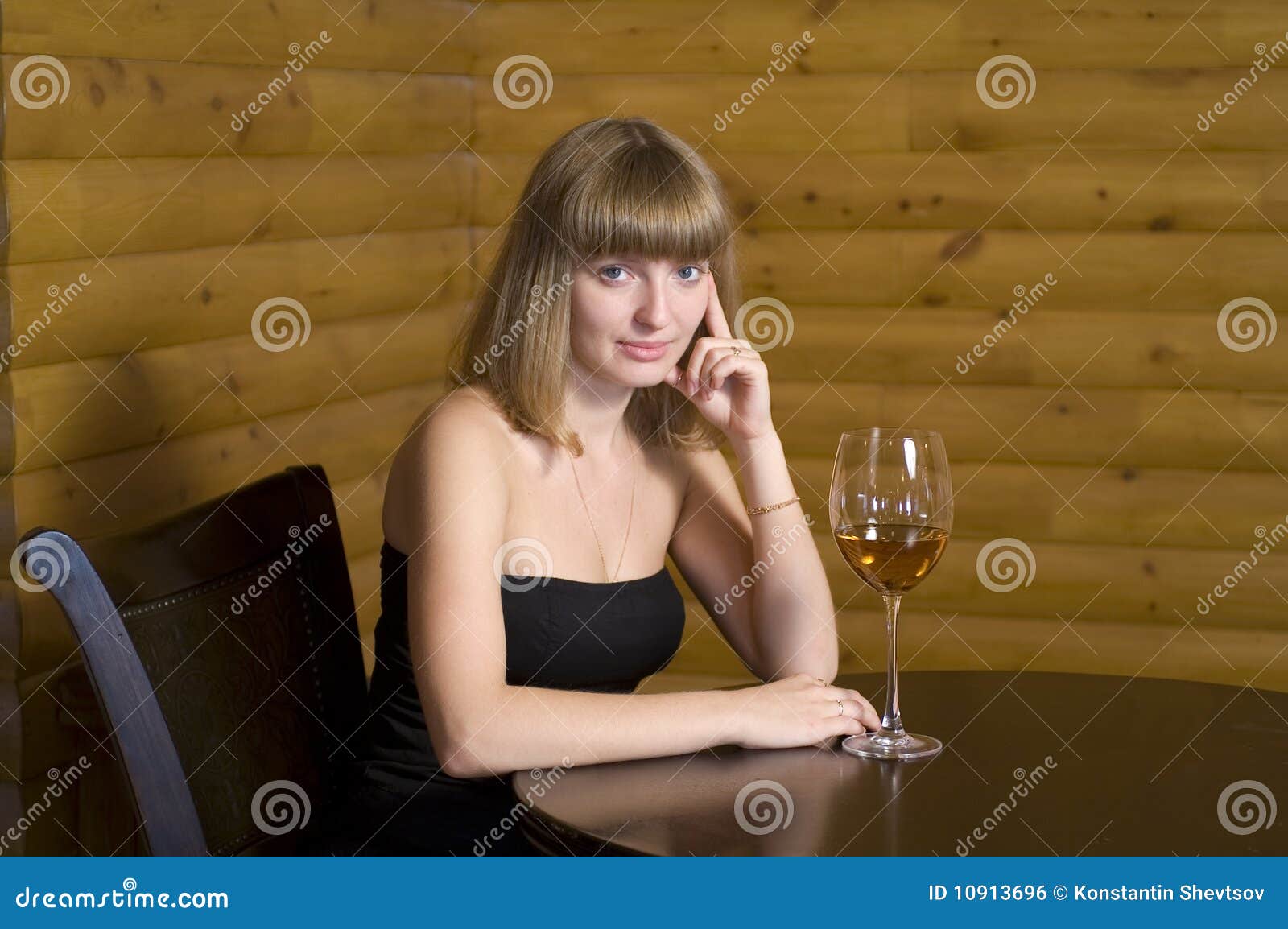 Portrait with wine stock photo. Image of lifestyle, hair - 10913696