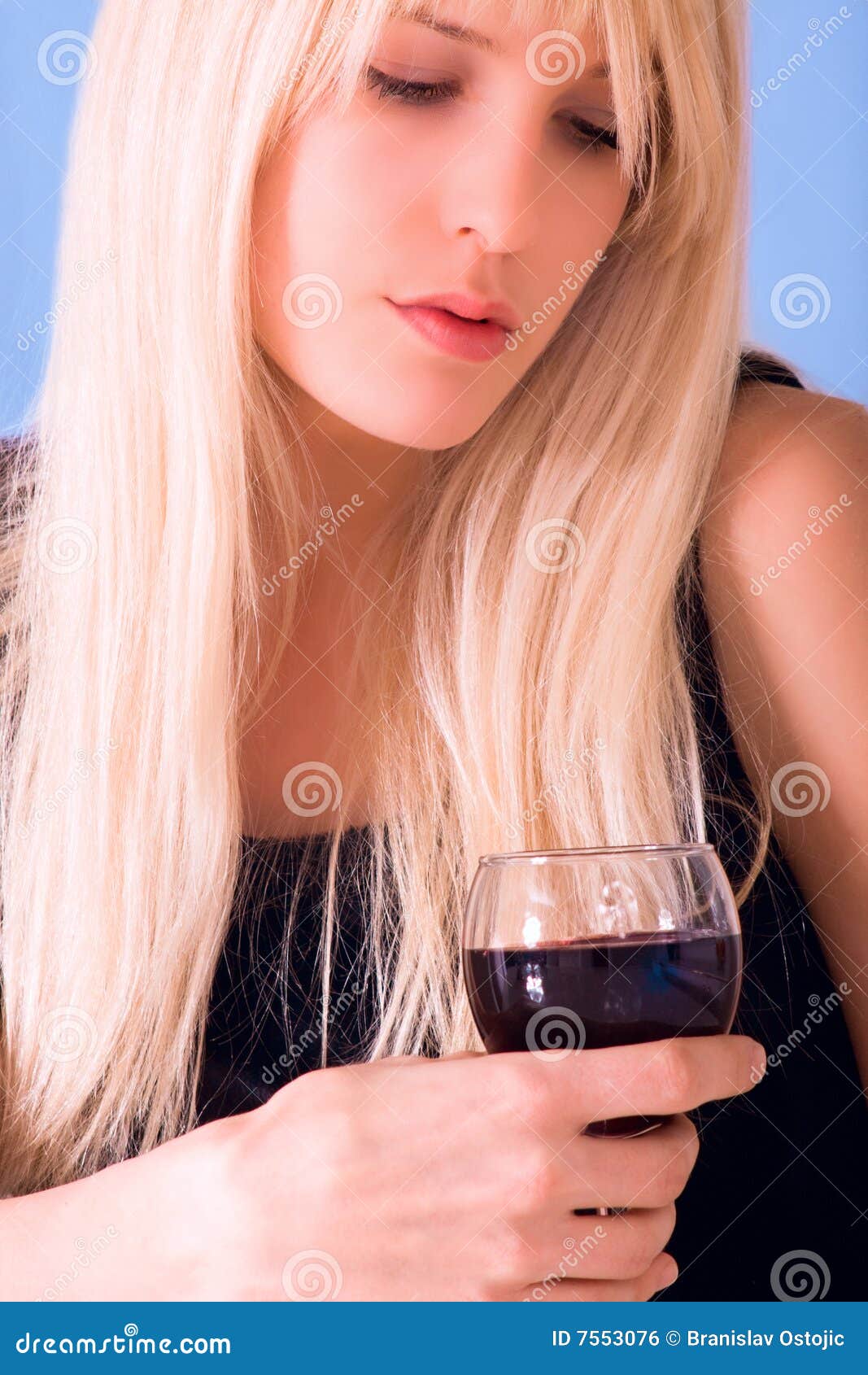 Portrait with wine stock photo. Image of adult, single - 7553076