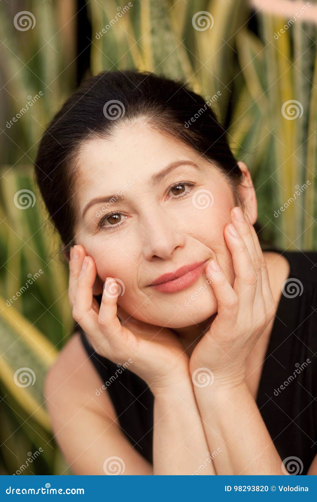 Portrait of a Woman Aged in Nature Stock Photo - Image of lifestyle ...