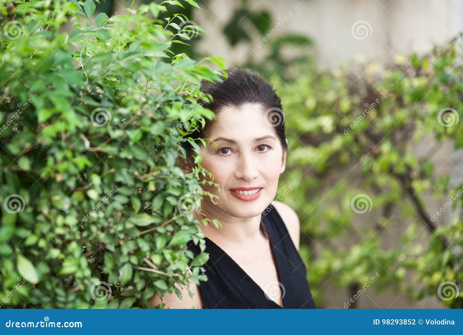 Portrait of a Woman Aged in Nature Stock Photo - Image of female, aging ...