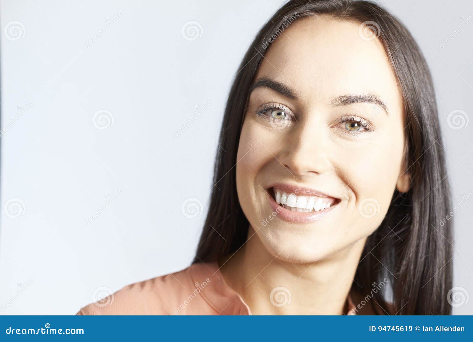 Portrait of Woman with Beautiful Smile Stock Image - Image of mouth ...