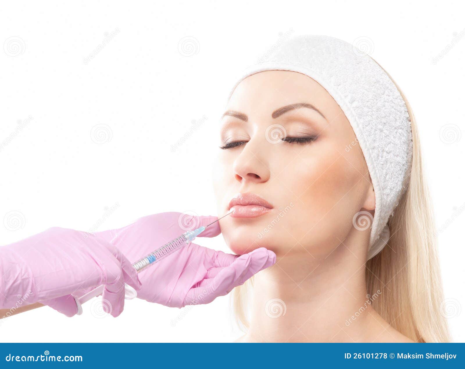 Portrait of a Woman on a Botox Procedure Stock Photo - Image of ...