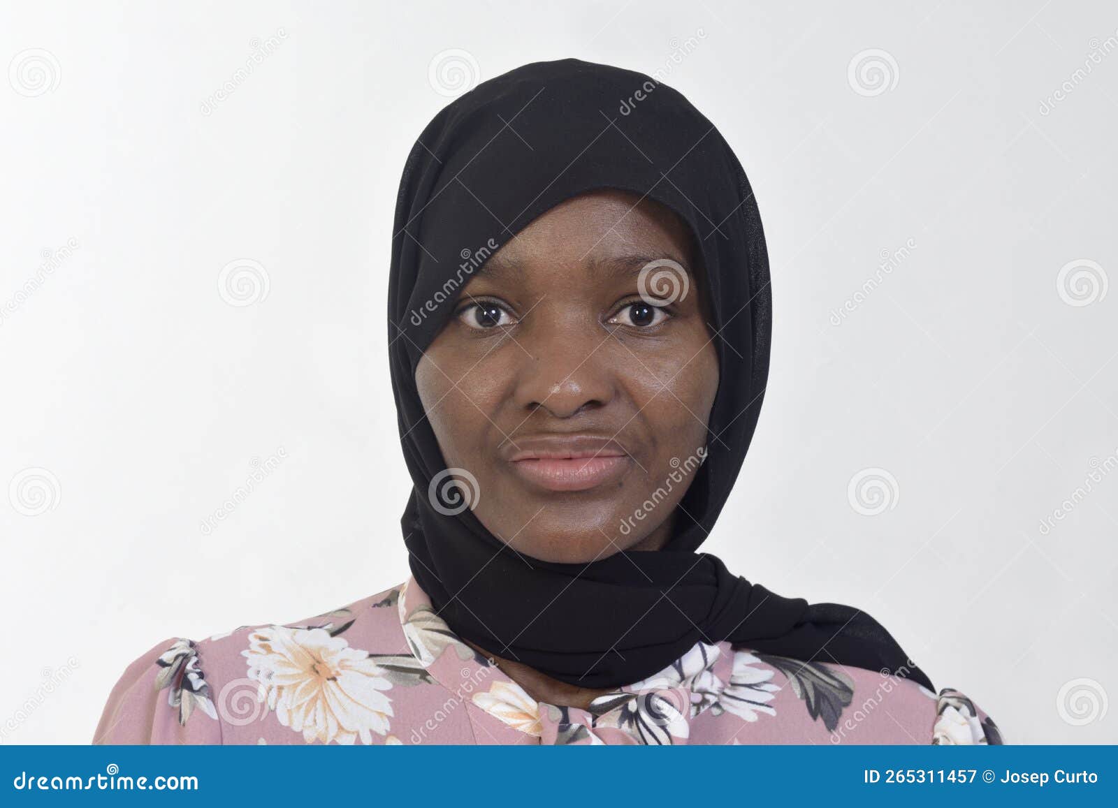 Portrait of a Woman with Burka on White Stock Image - Image of front ...
