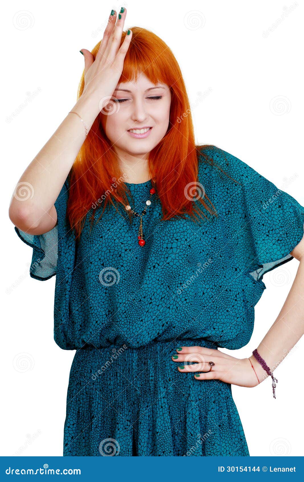 Woman forgot stock photo. Image of girl, person, eyes - 30154144