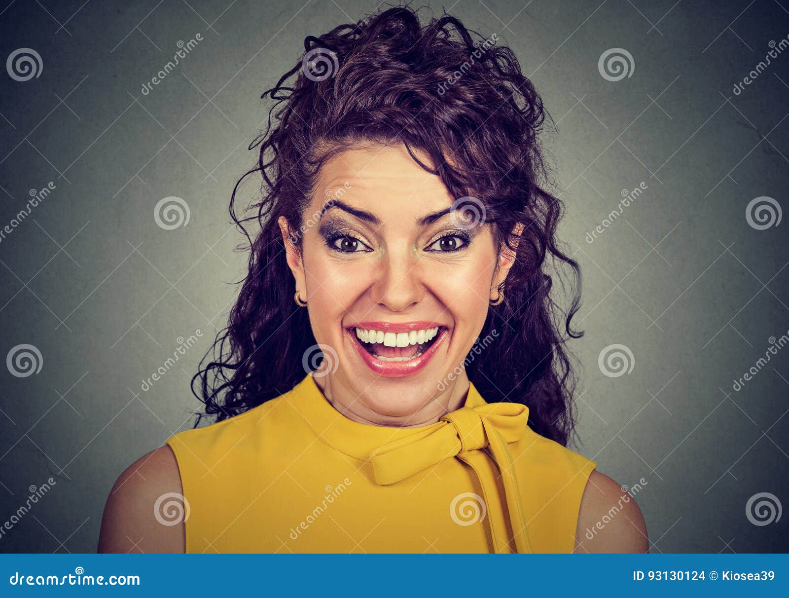 Portrait of a Woman Laughing Looking at Camera Stock Photo - Image of ...