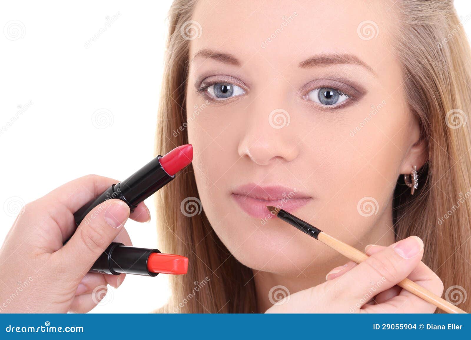 Portrait of Woman with Lipstick Stock Photo - Image of fashion, mouth ...
