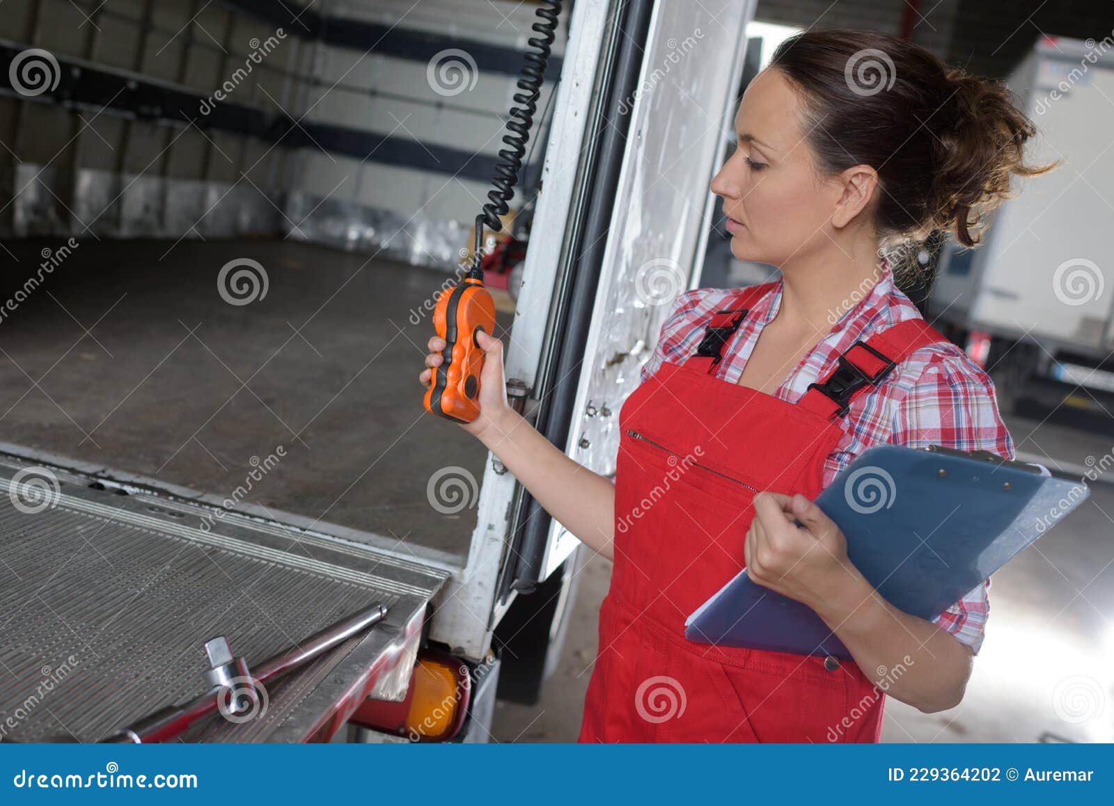 Loading Lorry Trailer . Truck On The Road Stock Photo | CartoonDealer ...