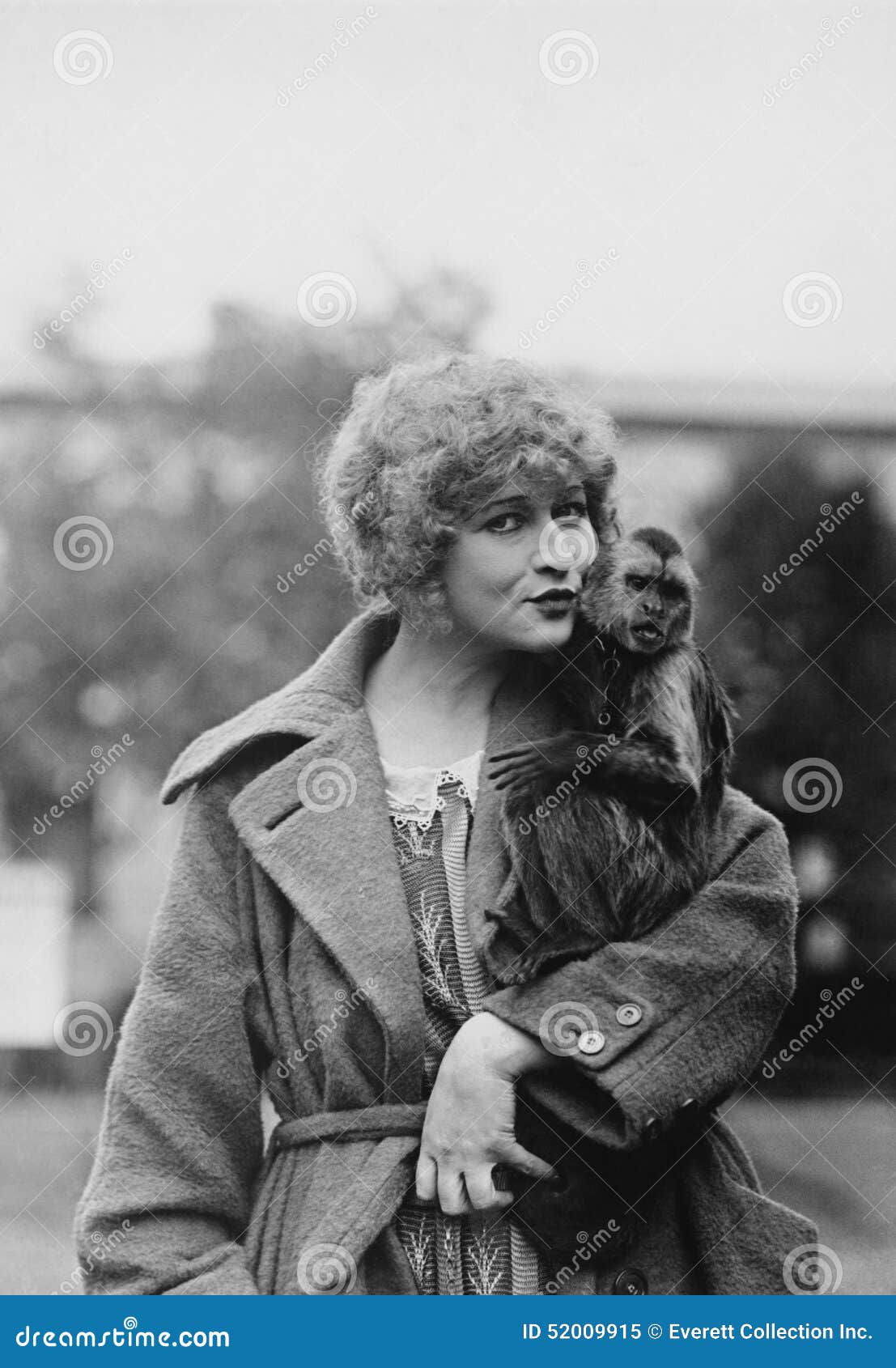 Portrait of Woman with Monkey Stock Image - Image of friend, friends ...