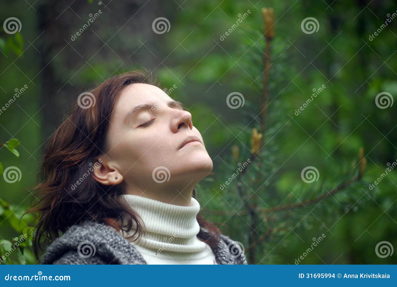 Portrait of a Woman Resting Stock Photo - Image of girl, attractive ...